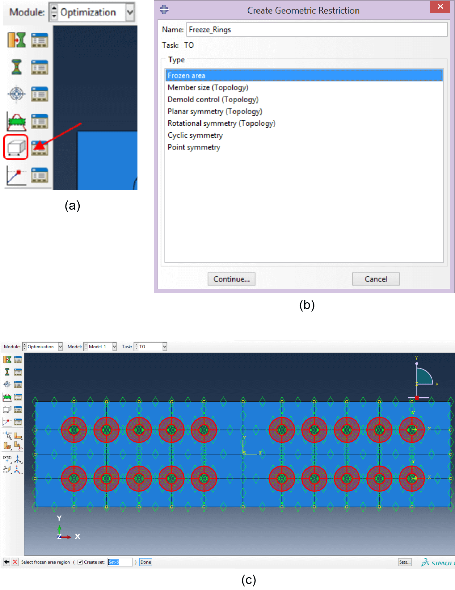 Finite element modelling with ABAQUS and TOSCA for topology ...
