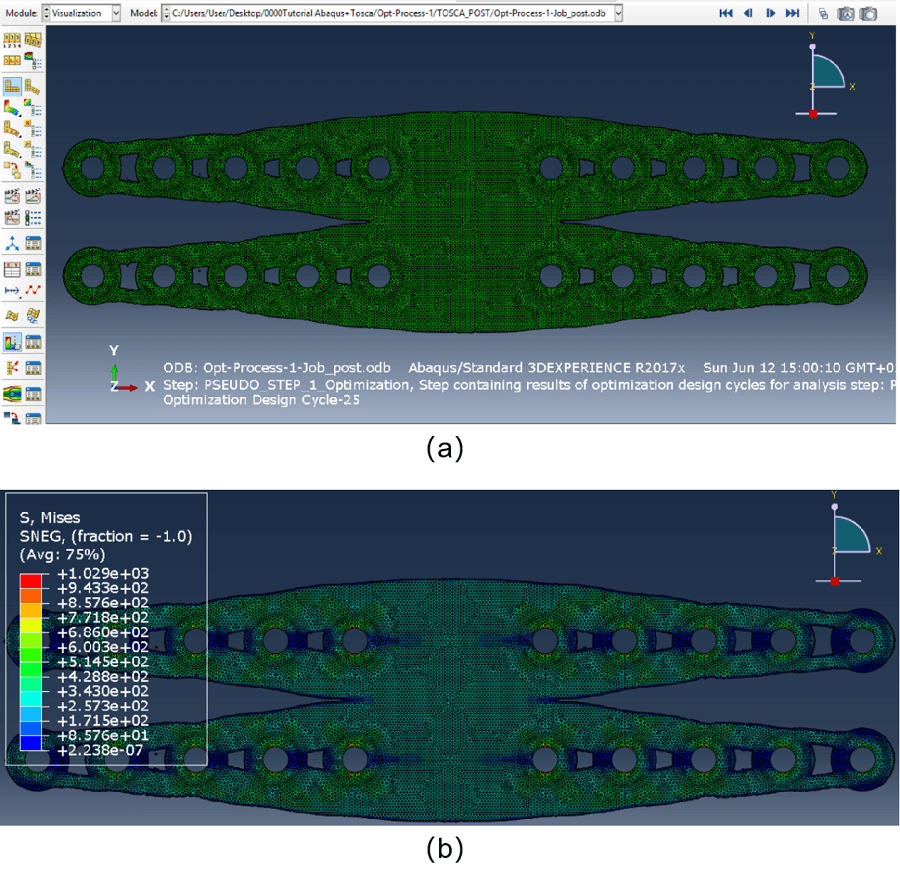 Finite element modelling with ABAQUS and TOSCA for topology ...
