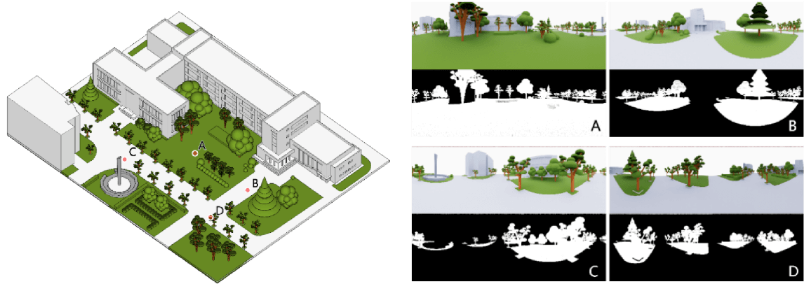 Developing A Voxel Based Sightline Sampling Algorithm For Calculating Panoramic Visible Green